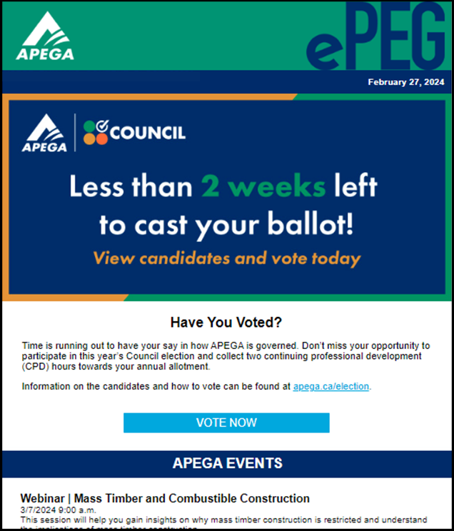 ePEG Newsletter | APEGA